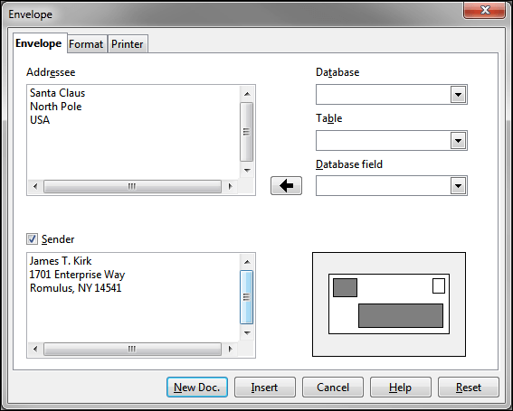 How To Print An Envelope With LibreOffice