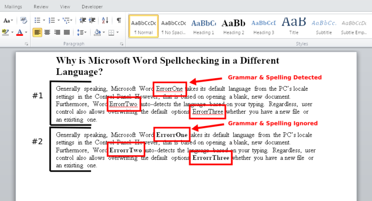 How to Stop Microsoft Word from Changing Spellcheck Language