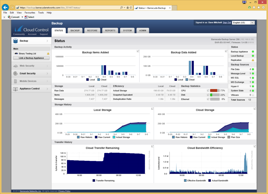 Barracuda Backup Server 290