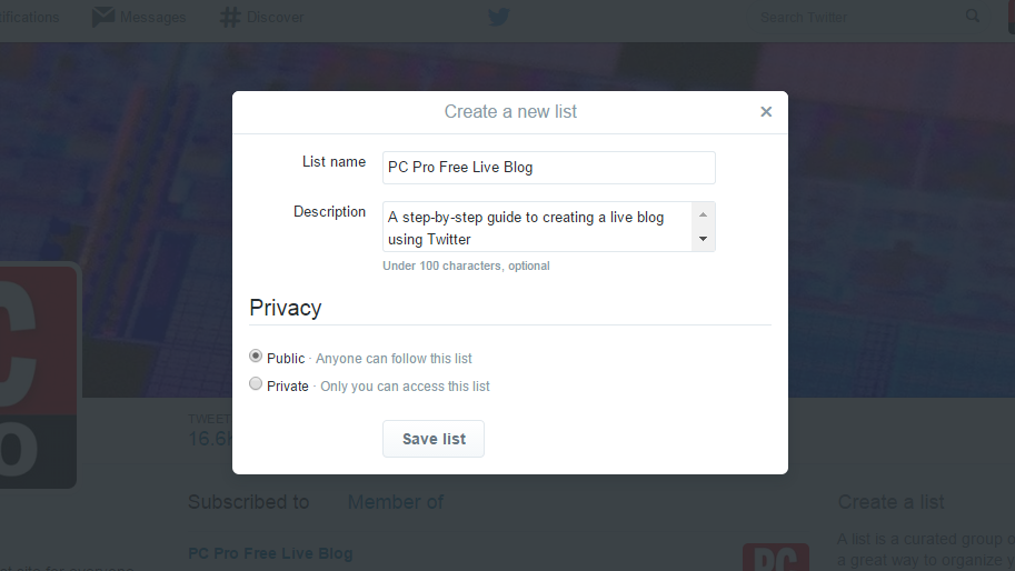 How to create a free live blog using Twitter