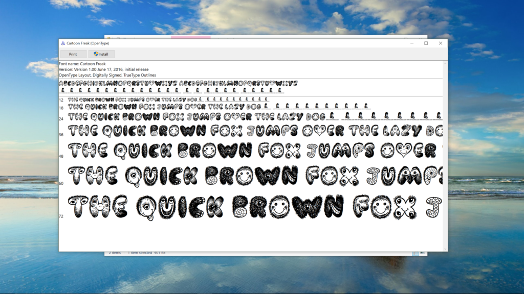 How to add, remove and modify fonts in Windows 10