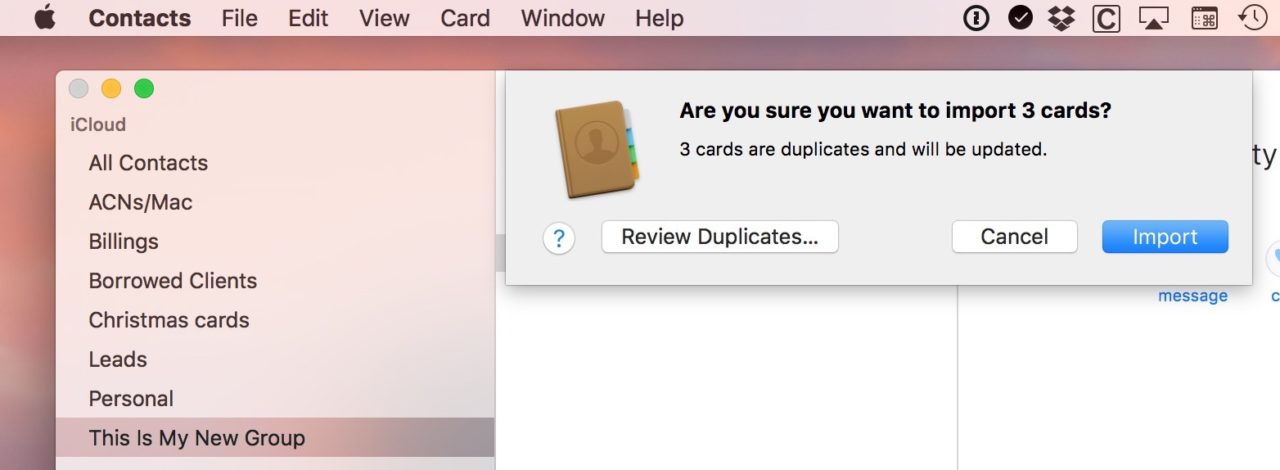 How to Share Multiple Contacts at Once on the Mac