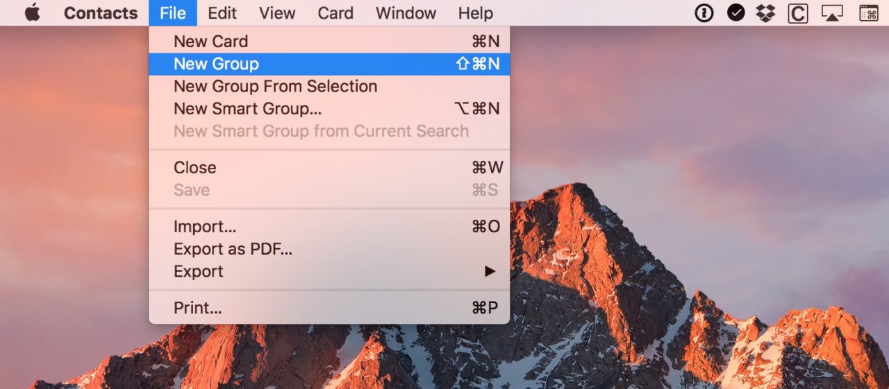 How to Share Multiple Contacts at Once on the Mac