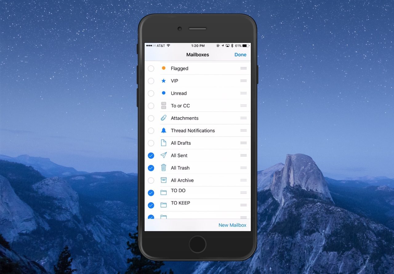 How to Customize the Mailboxes View in Mail for iPhone and iPad