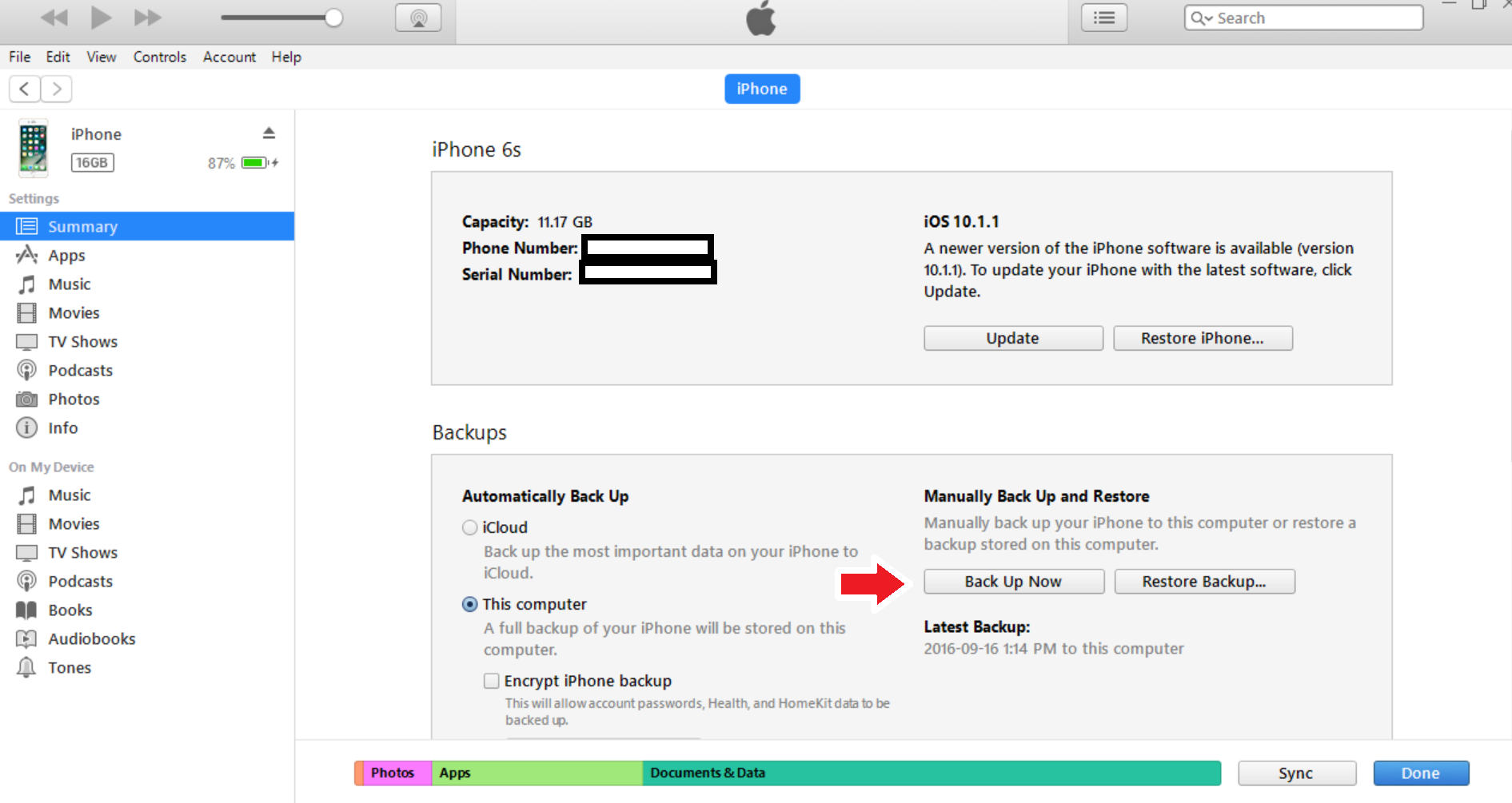 How To Backup the iPhone 6S / 6S Plus
