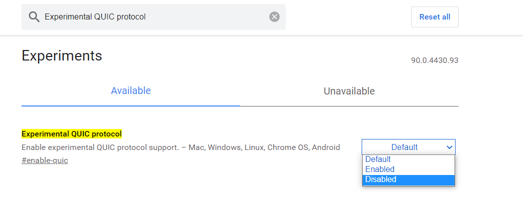 How To Fix the Err_quic_protocol_error in Google Chrome