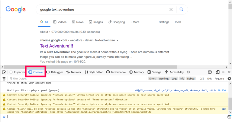 Google text adventure: How to play Google’s new Easter egg game