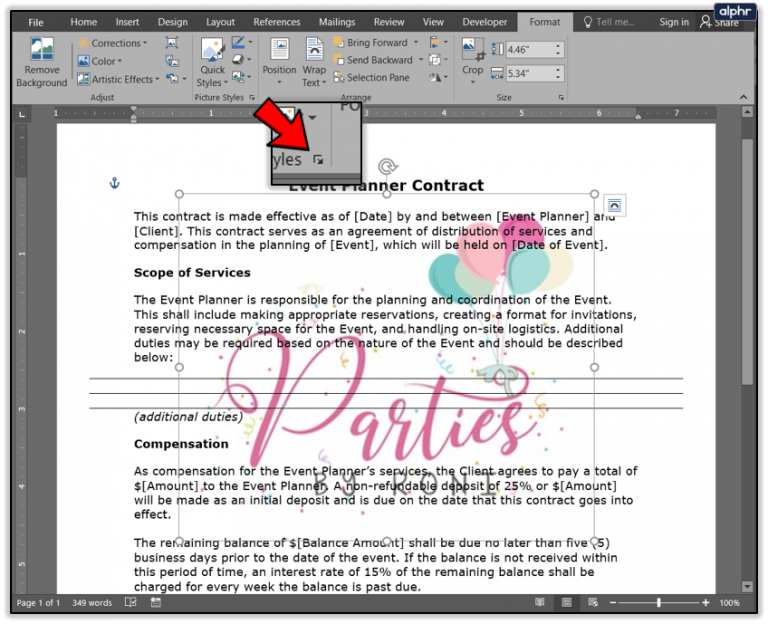 How To Put an Image Behind Text – Microsoft Word