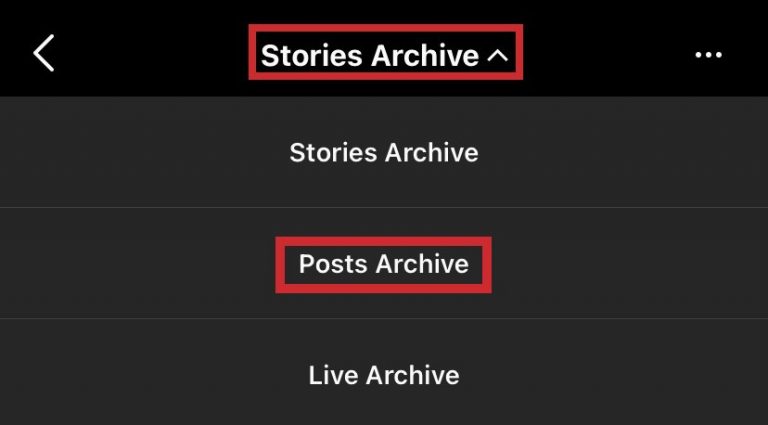 How To Archive or Unarchive Instagram Posts