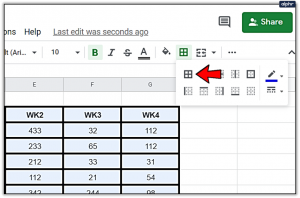 How To Increase Border Width in Google Sheets