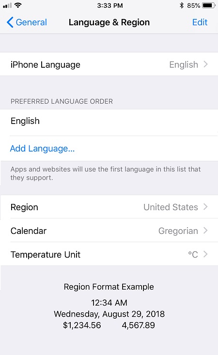 iPhone XS - How to Change Language