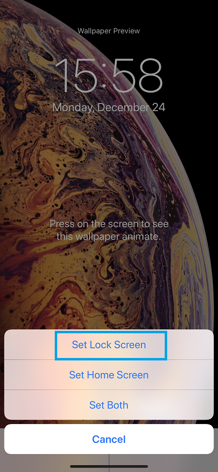 iPhone XS Max - How to Change Lock Screen