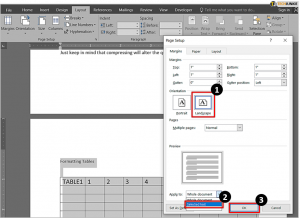 How To Make Only One Page Landscape in Microsoft Word