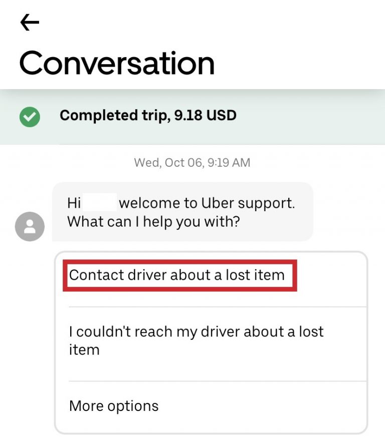 How To Send a Message on the Uber App