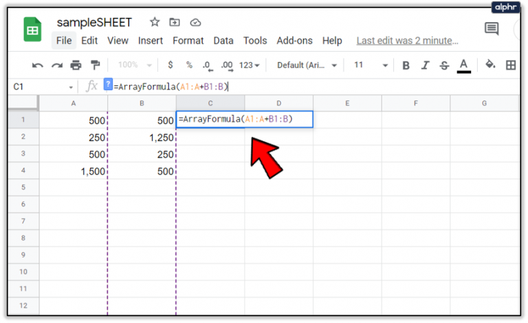 How To Apply Formulas to Entire Columns in Google Sheets