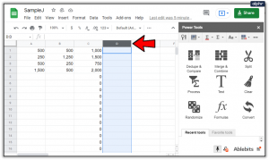 How To Apply Formulas to Entire Columns in Google Sheets