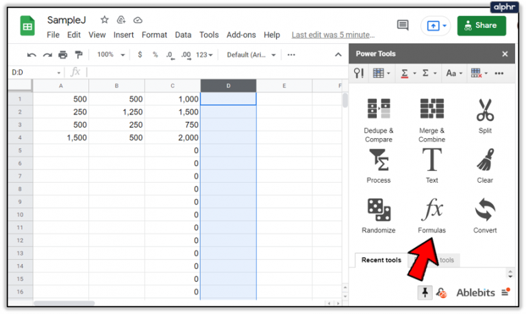 How To Apply Formulas to Entire Columns in Google Sheets