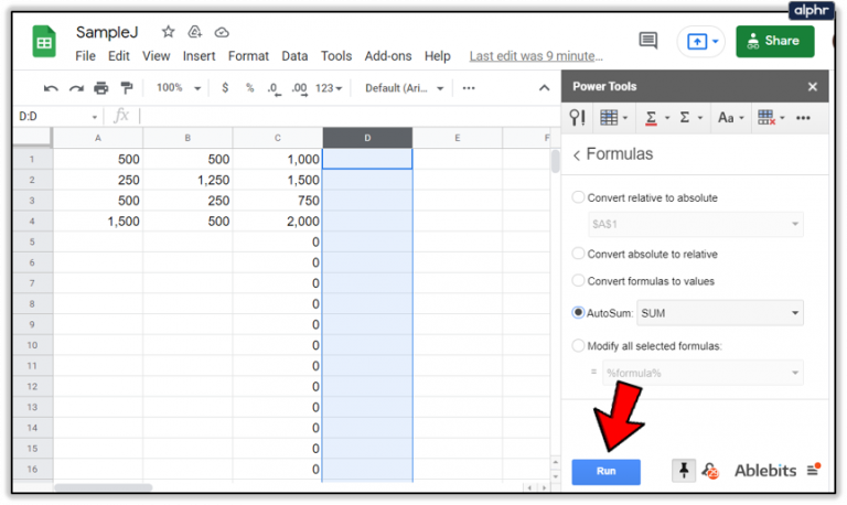 How To Apply Formulas to Entire Columns in Google Sheets