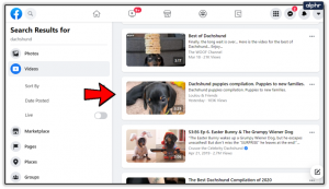 How To Find Specific Videos on Facebook