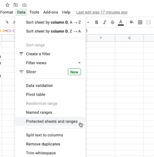 How To Lock a Formula in Google Sheets