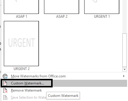 How To Insert a Watermark in a Word Document