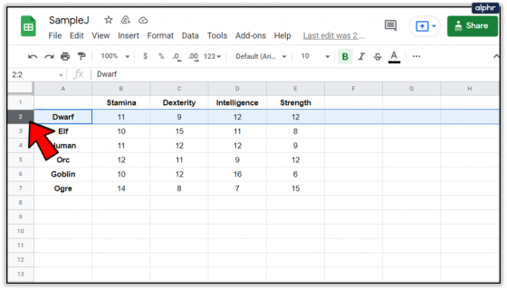 How To Swap Two Rows in Google Sheets