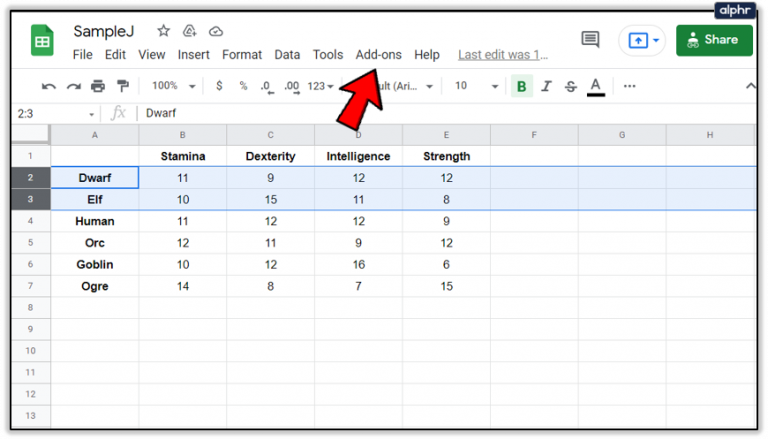 How To Swap Two Rows in Google Sheets
