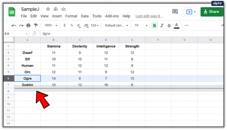 How To Swap Two Rows in Google Sheets