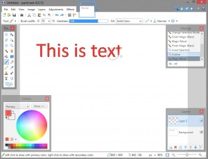 How to Outline Text with Paint.NET