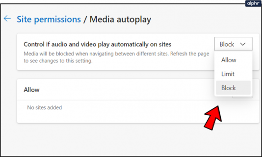 How To Stop Autoplay Videos in Microsoft Edge