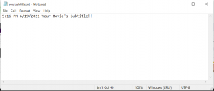 How To Edit a SRT File