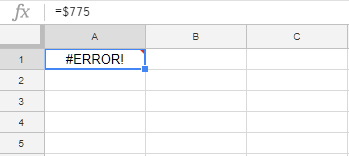 Google Sheets Formula Parse Error - How To Fix