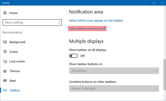 Hide Action Center Taskbar Icon in Windows 10 Anniversary Update