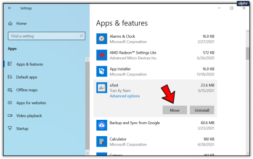 How to Change the Install Folder Location for Windows 10 Apps