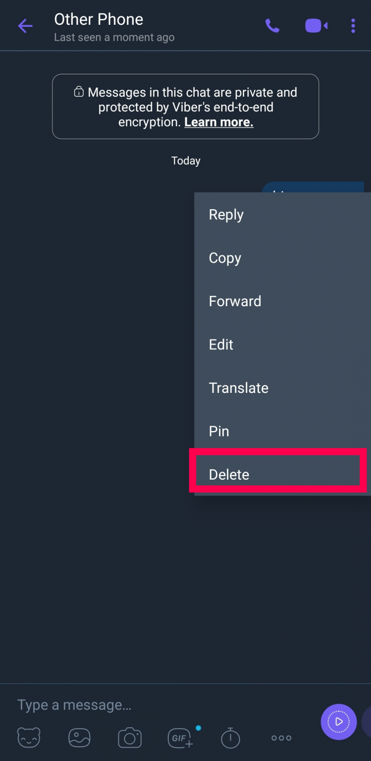 How to Delete Messages in Viber
