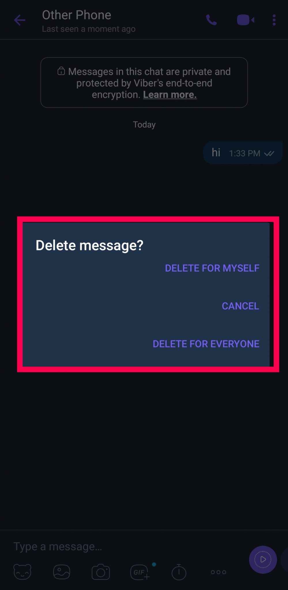 How to Delete Messages in Viber