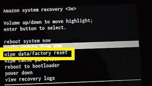 How to Factory Reset Amazon Fire Tablet without Pin