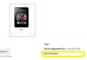 How to Find the Kindle Fire Model Number?