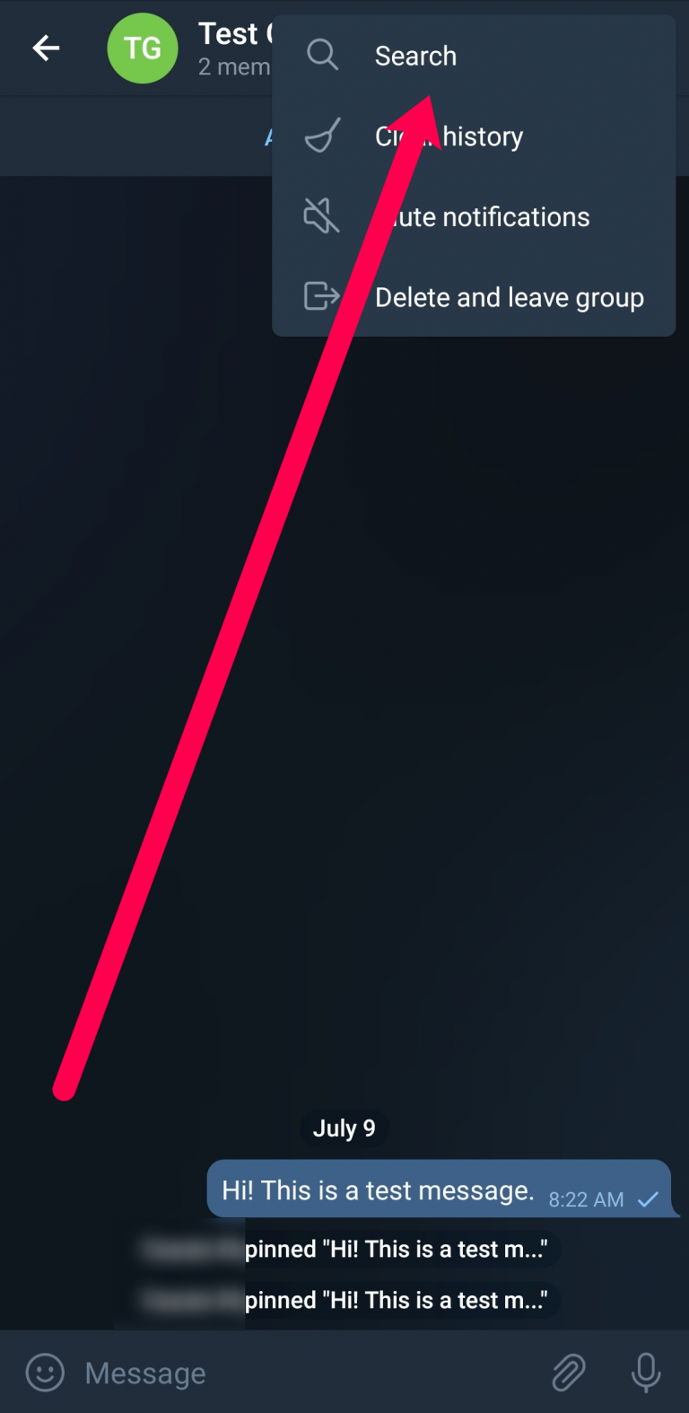 How to Get Pinned Message Back on Telegram