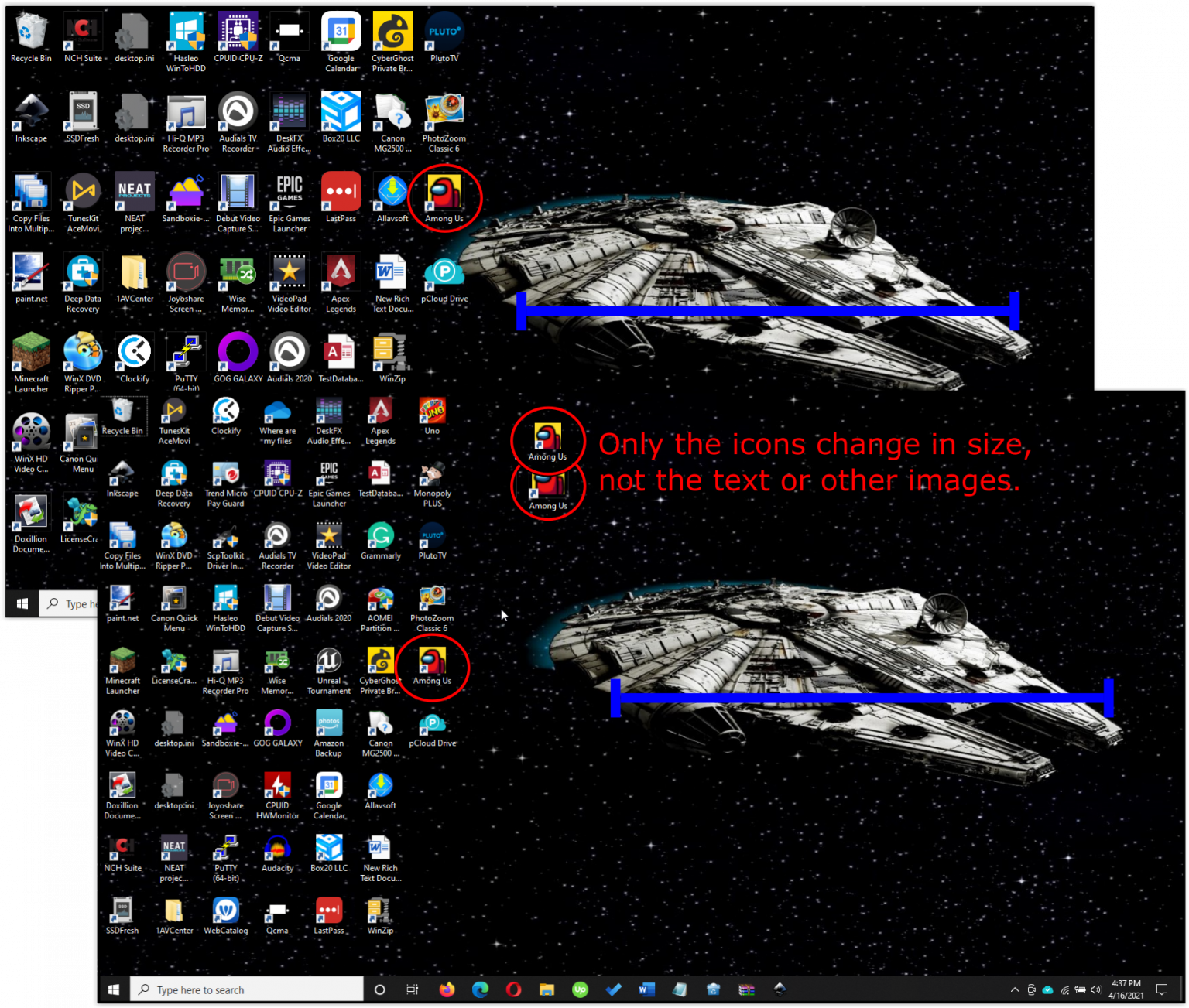 How To Make Desktop Icons Smaller in Windows 10