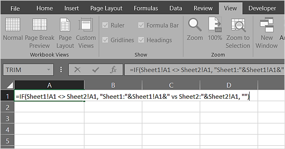 How to Check if Two Microsoft Excel Sheets Match Exactly