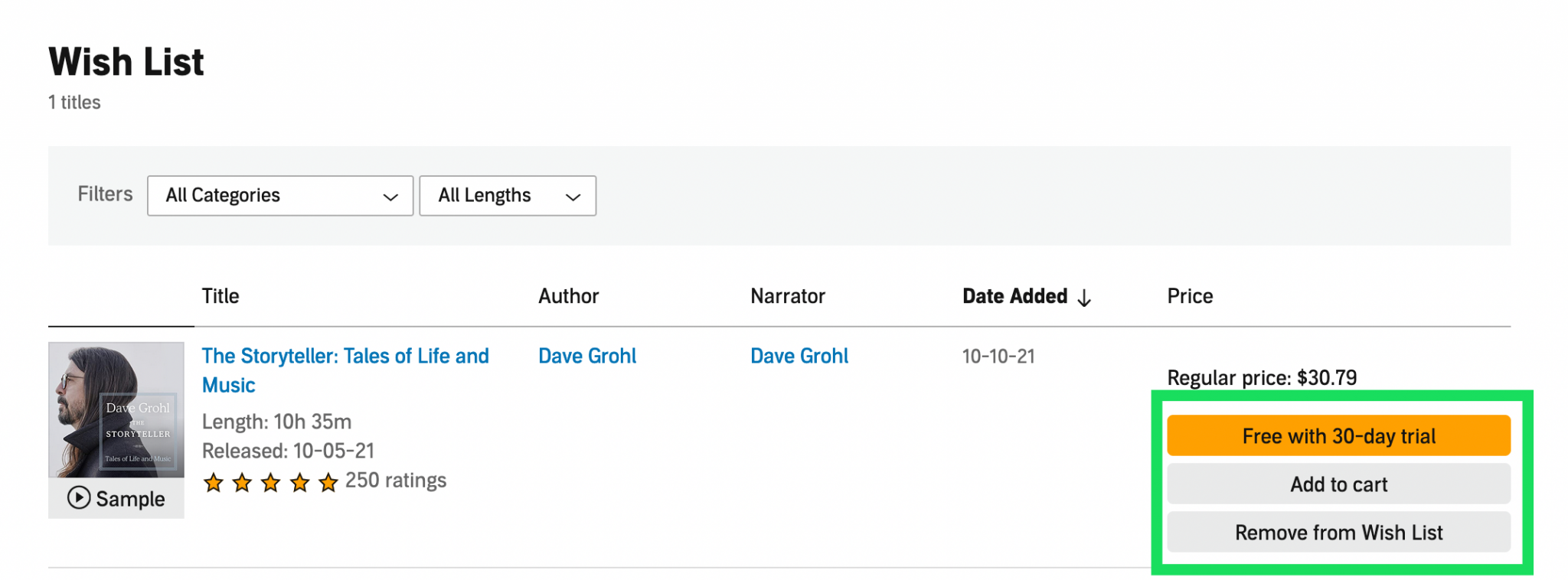How to See Your Wish List on the Audible App