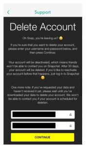 How to Delete a Snapchat Account Permanently