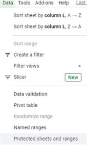 How to Lock a Row in Google Sheets