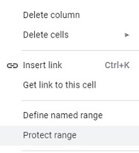 How to Lock a Row in Google Sheets
