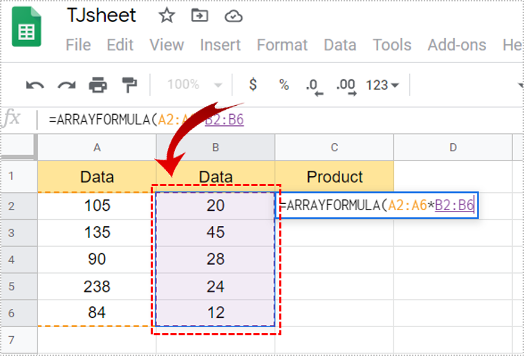 How to Multiply Two Columns in Google Sheets