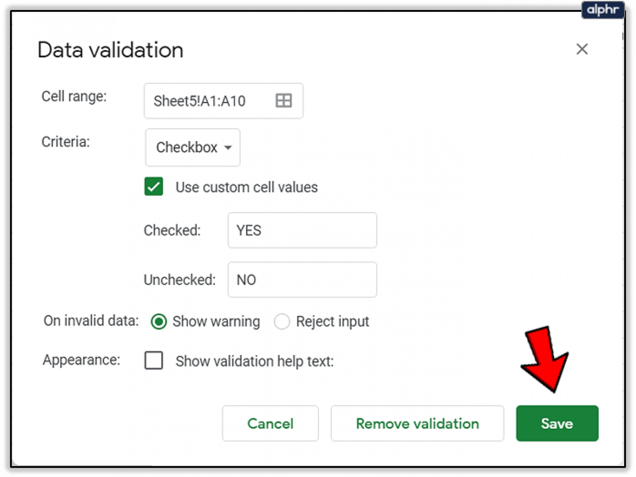 How to Insert a Checkbox in Google Sheets