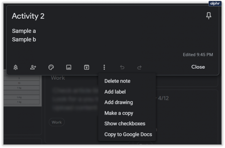 How to View Edit History on Google Keep