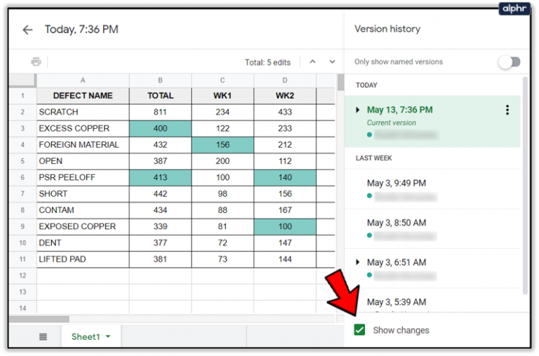 How to Check Edit History in Google Sheet