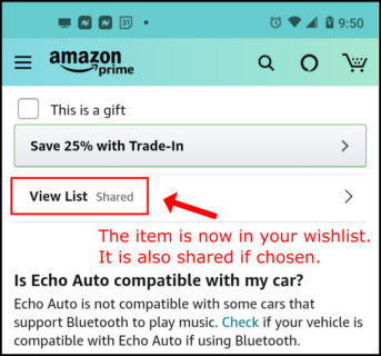 How to Make a Wishlist in the Amazon App